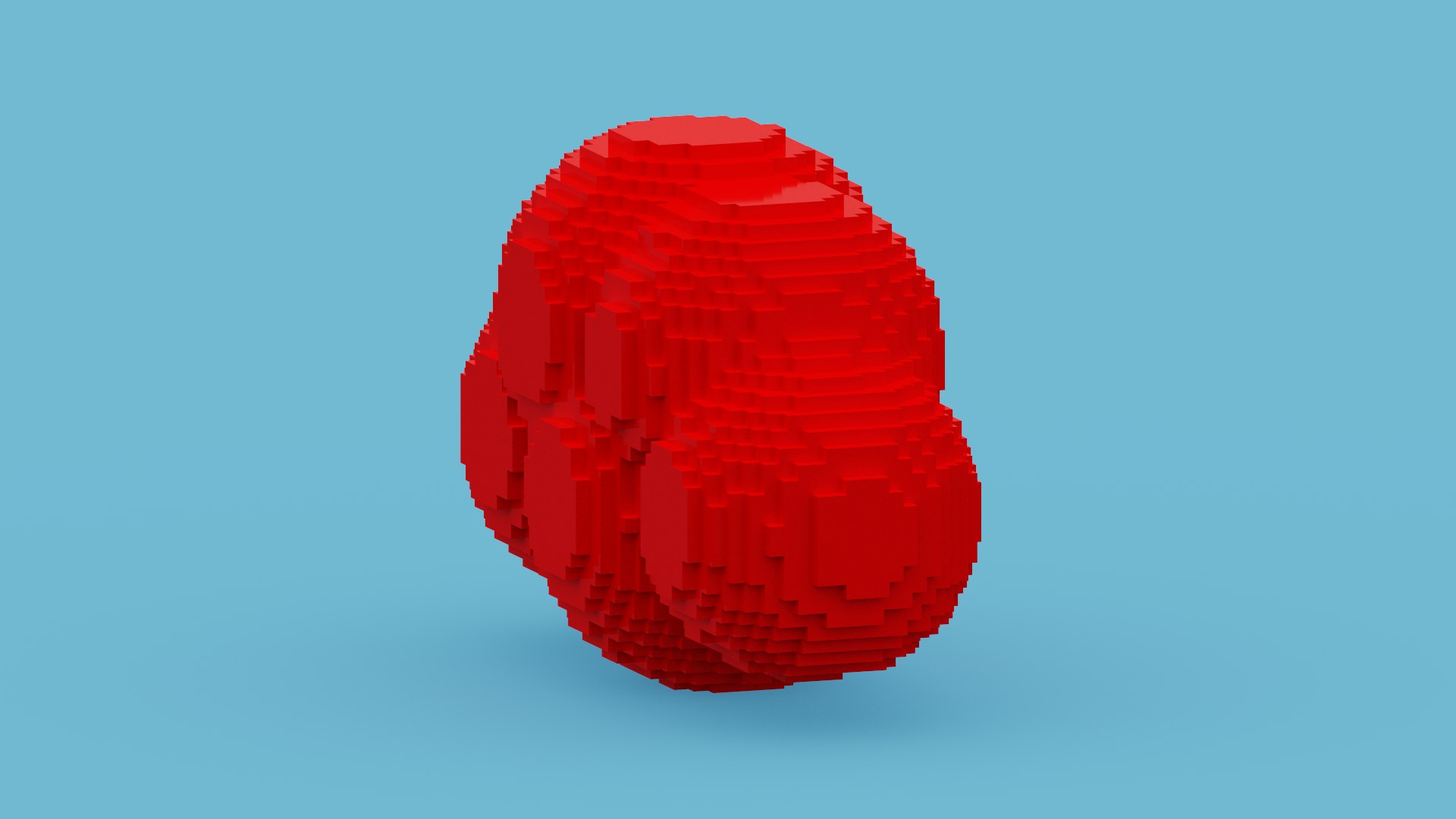 Red Voxel Cloud 3D Model - TurboSquid 2119803