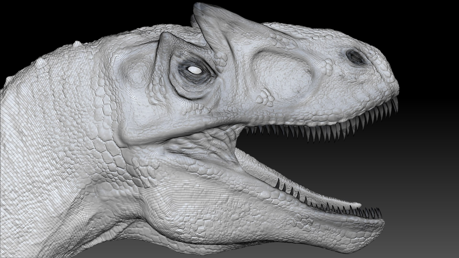 3D Allosaurus Sculpt Project - TurboSquid 1891771