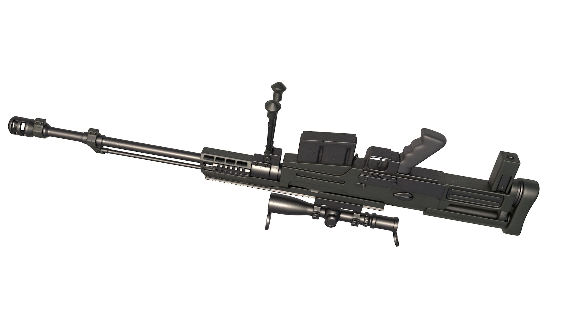 3D Model Rifle AS 50 - TurboSquid 1983439