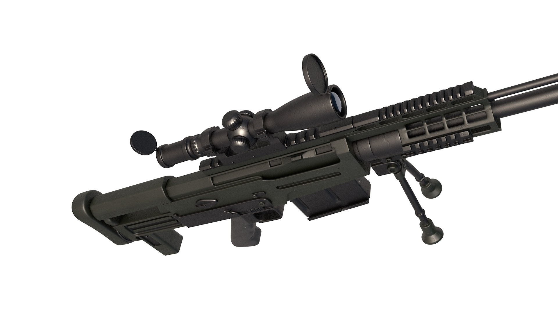 3D Model Rifle AS 50 - TurboSquid 1983439