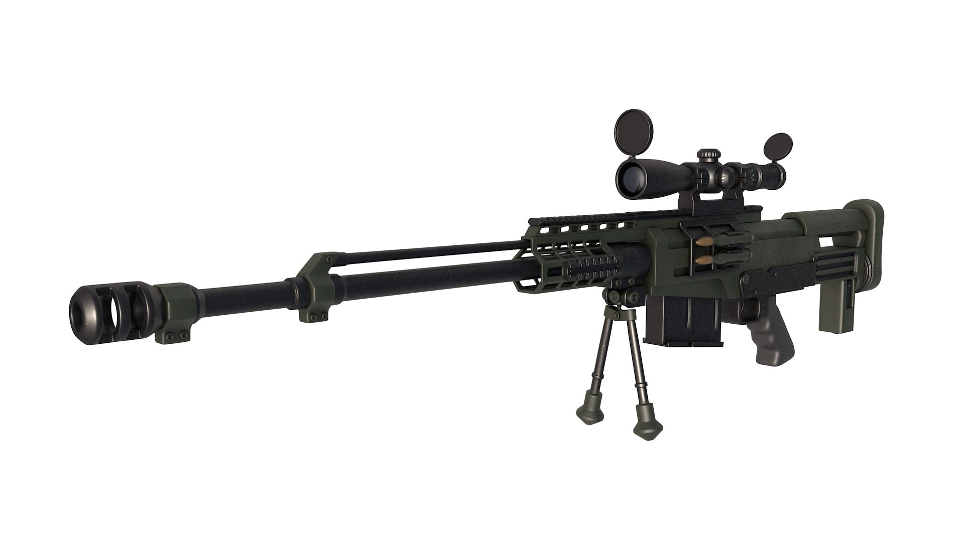 3D Model Rifle AS 50 - TurboSquid 1983439