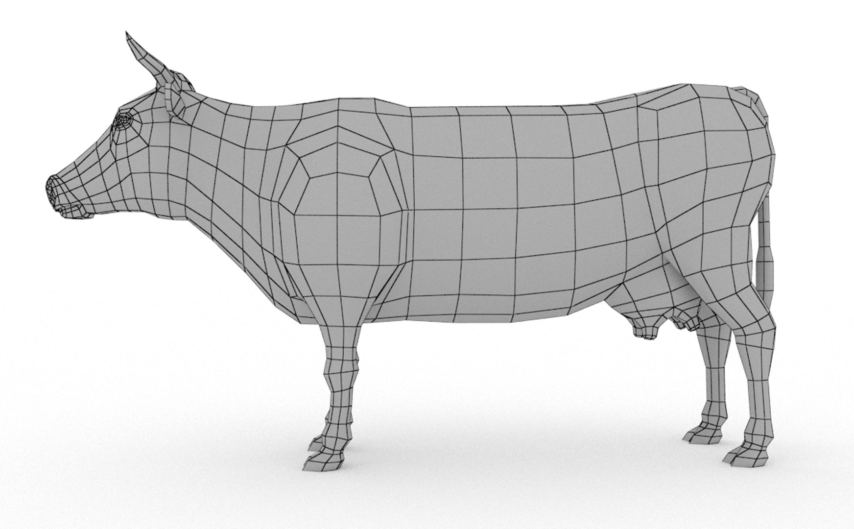 3D Cow Rendered Model - TurboSquid 1576513
