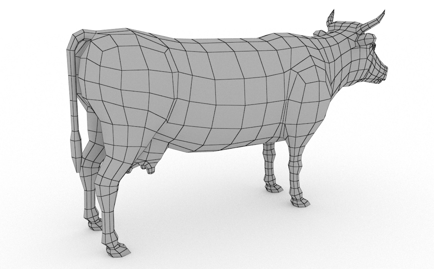 3D Cow Rendered Model - TurboSquid 1576513