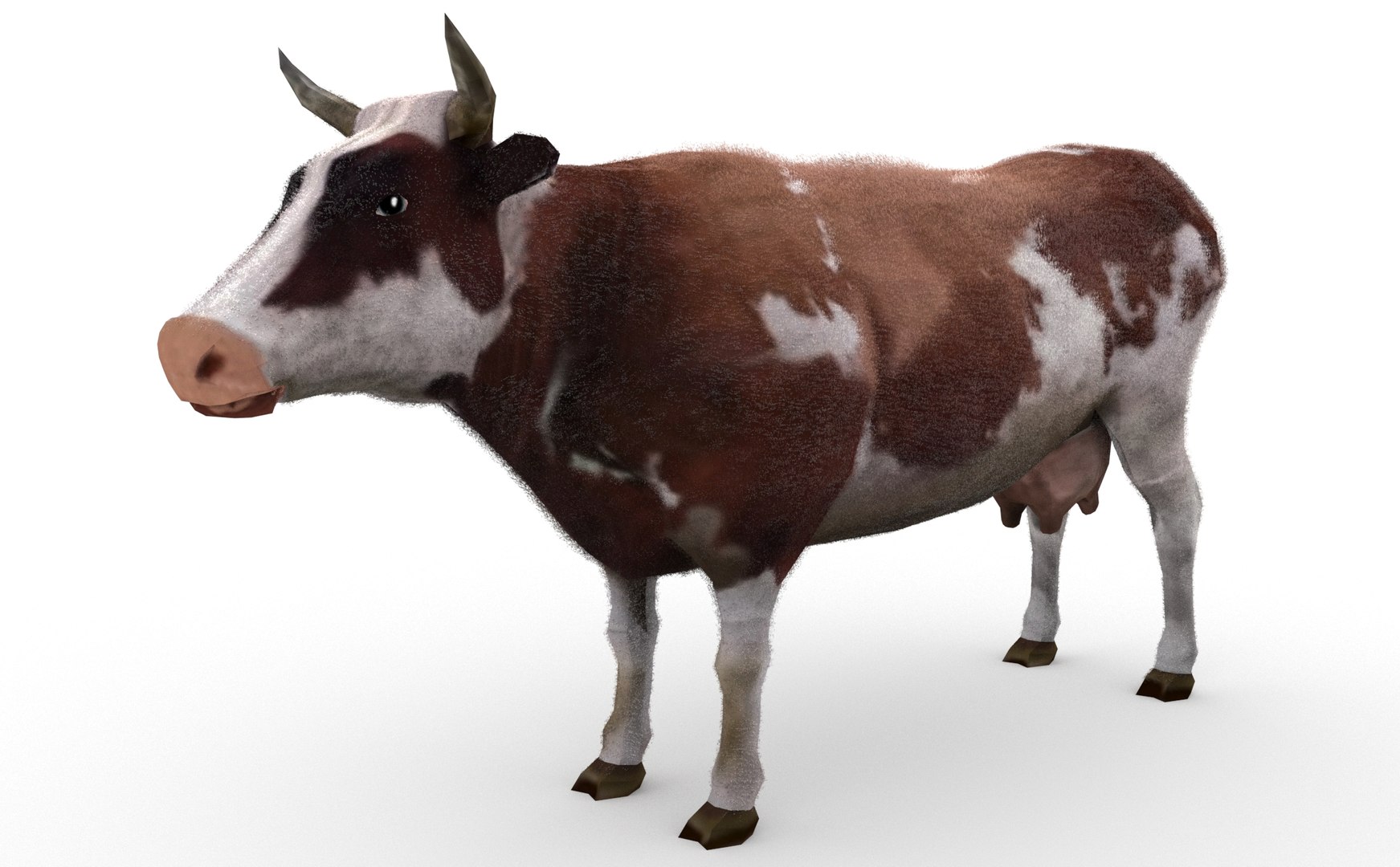 3D Cow Rendered Model - TurboSquid 1576513