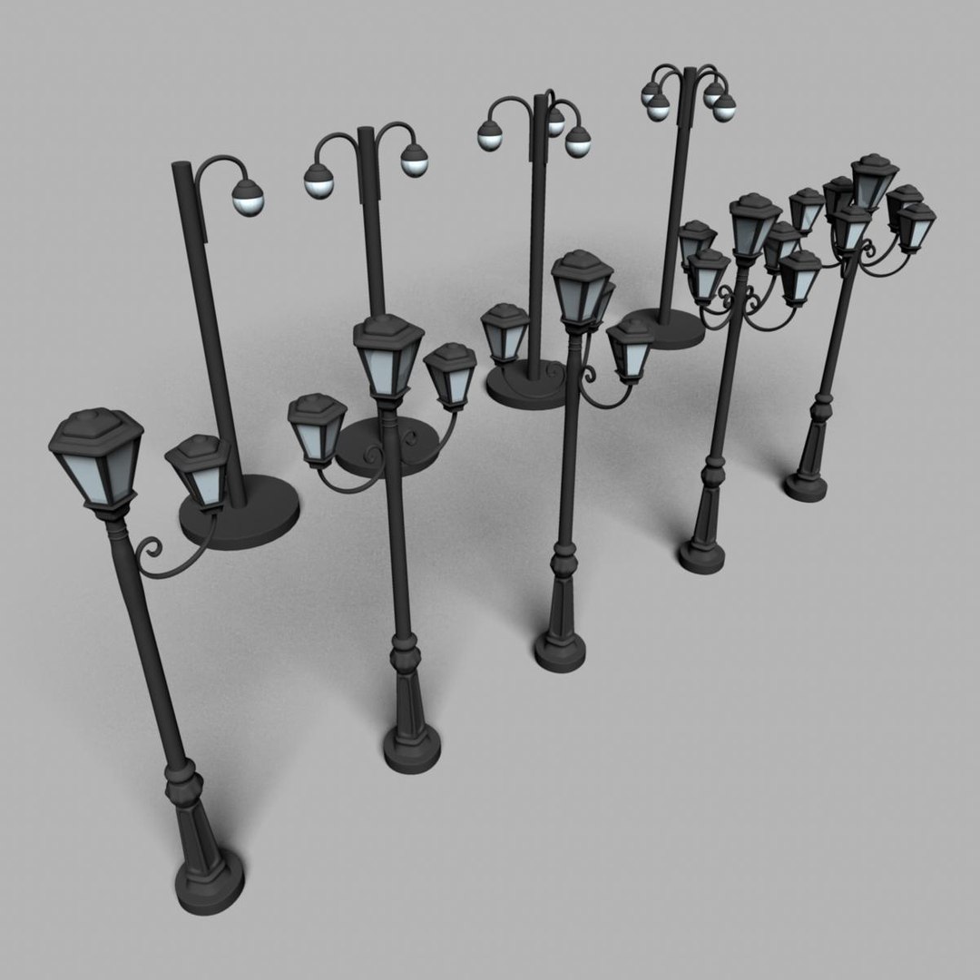 Street Lamp Lighting Obj