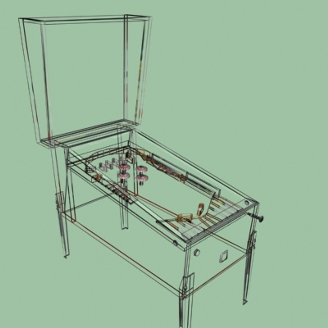 Kiss Pinball Machine 3d Model