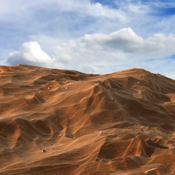 3D realistic sand dunes - TurboSquid 1298742