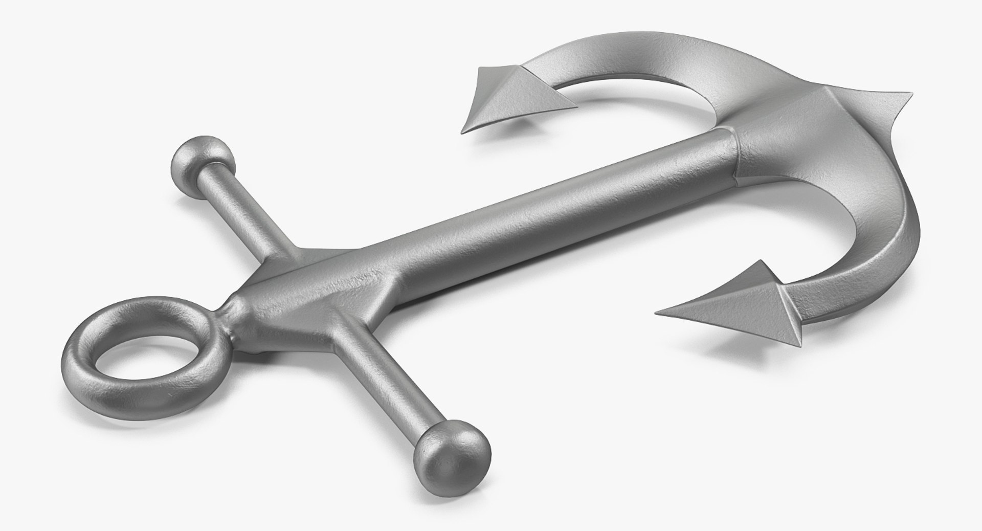 3D Model Silver Anchor - TurboSquid 1222972
