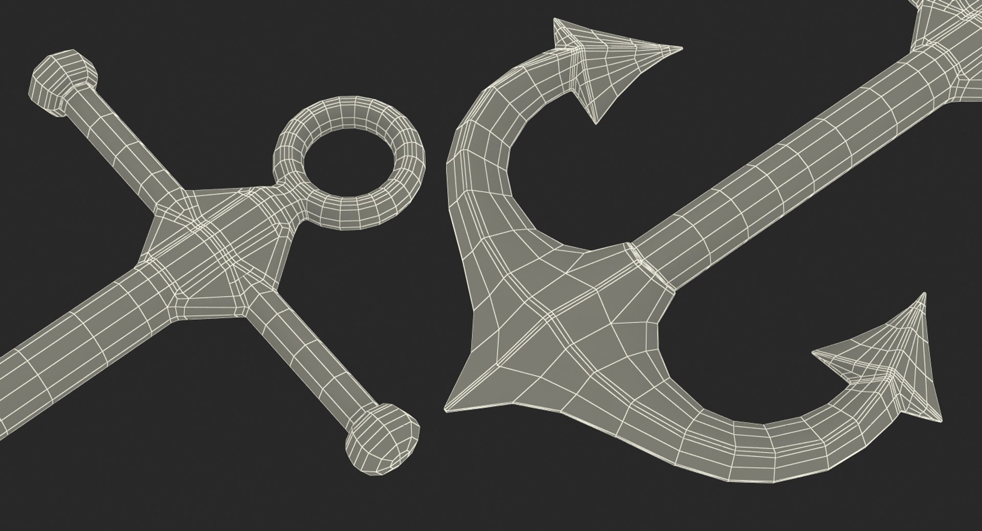 3D Model Silver Anchor - TurboSquid 1222972
