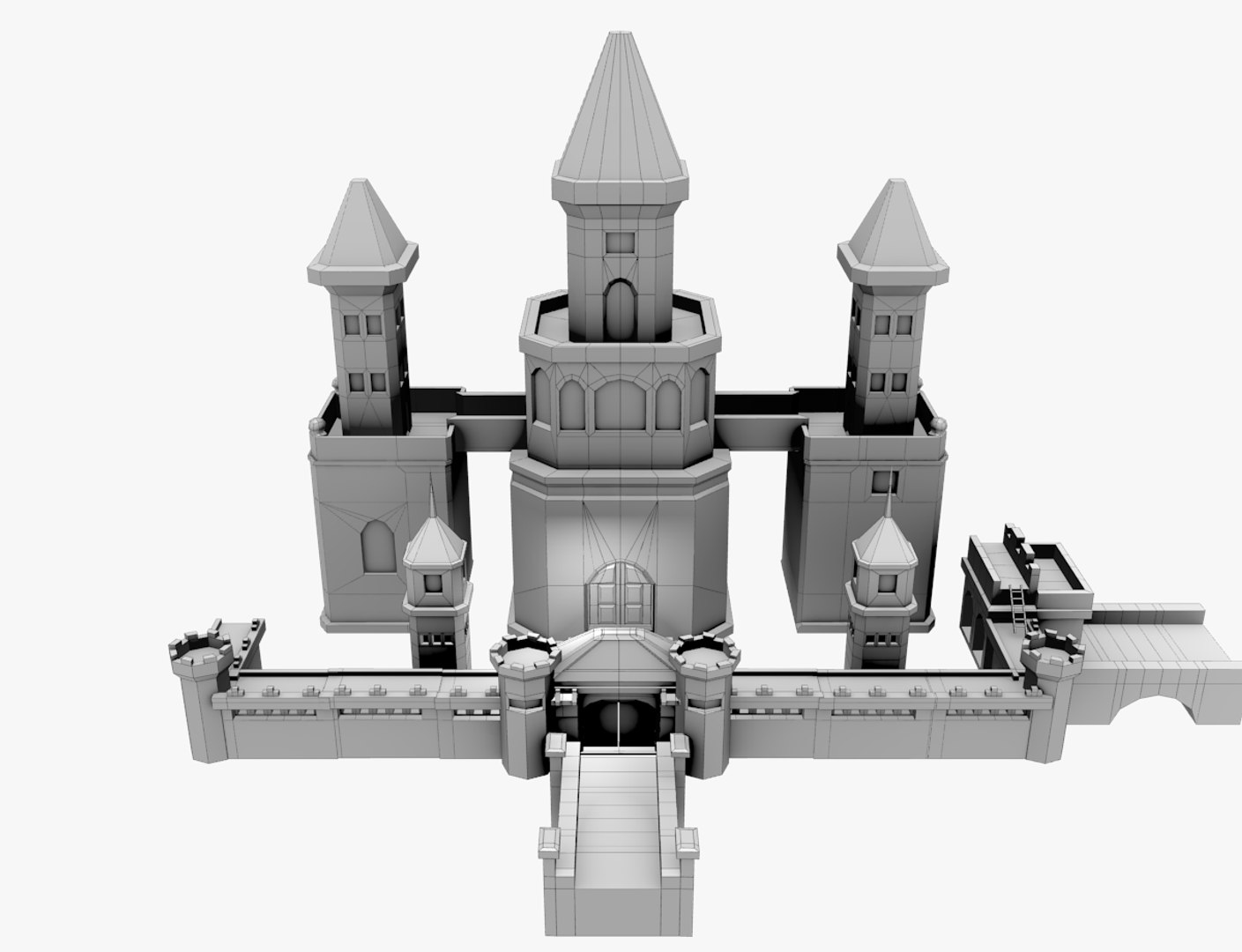 3D Modular Castle - TurboSquid 1443524