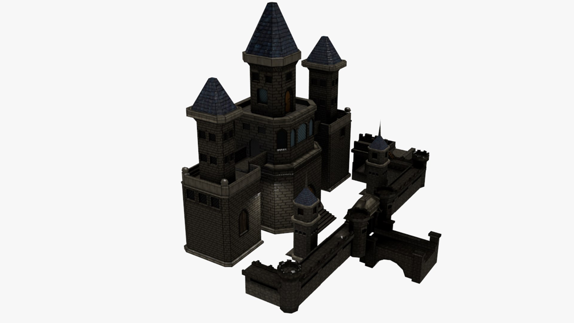 3D Modular Castle - TurboSquid 1443524