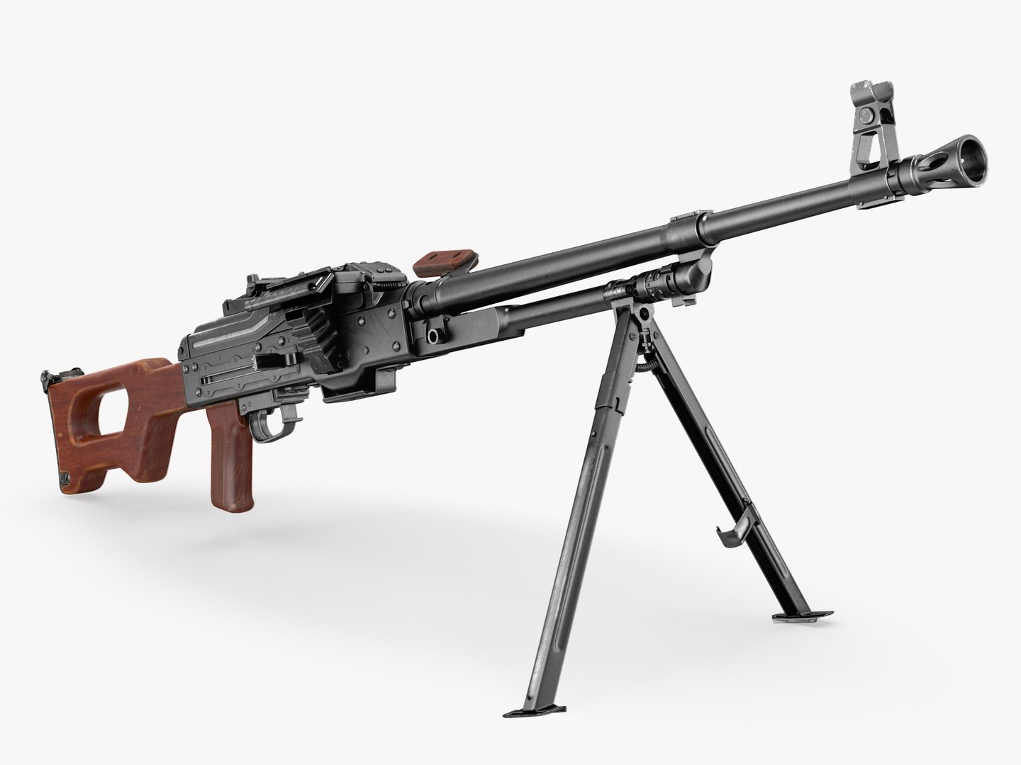 3D Model Machine Gun Pkm - TurboSquid 1231524