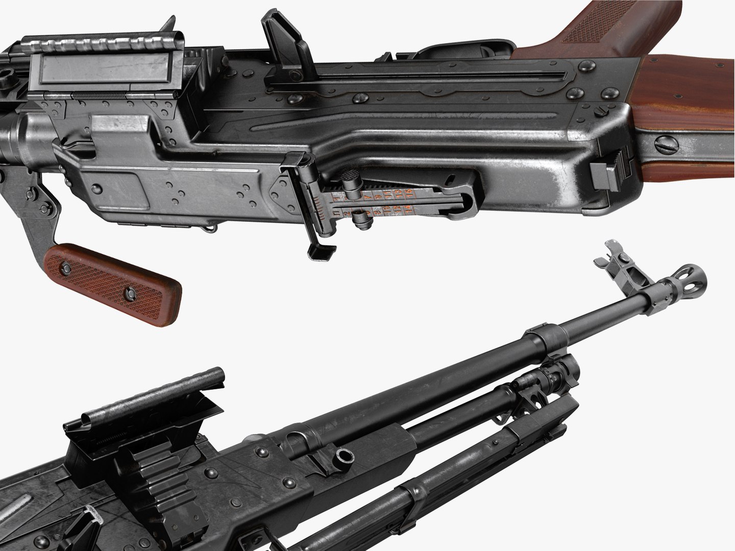 3D Model Machine Gun Pkm - TurboSquid 1231524