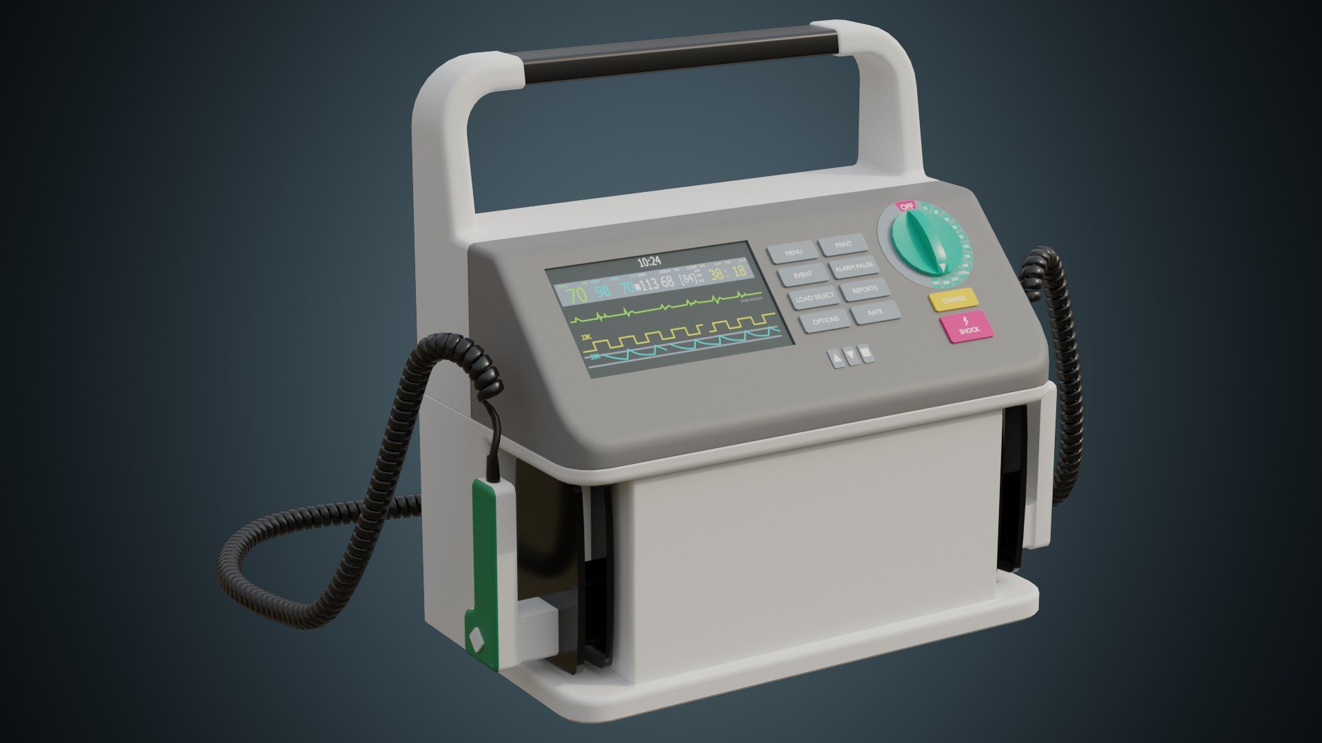 3D Model Defibrillator 1 Basic - TurboSquid 2039568