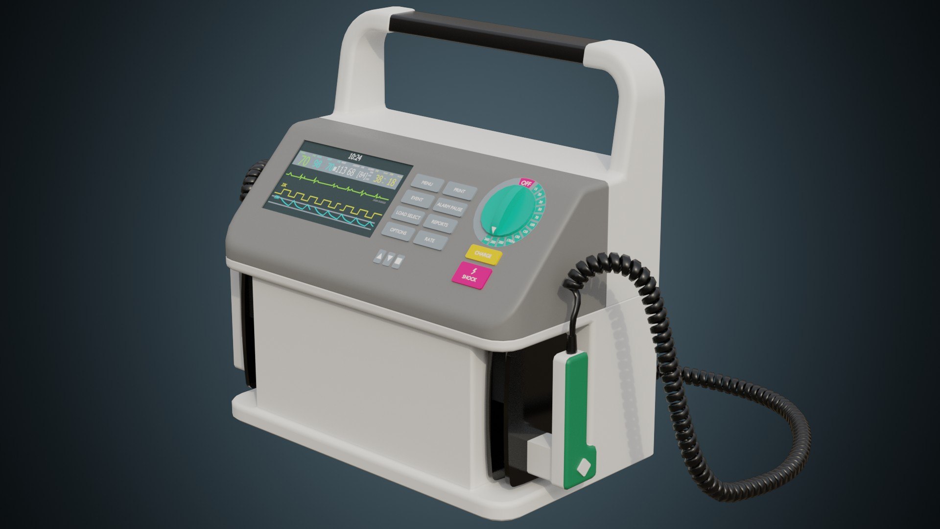 3D Model Defibrillator 1 Basic - TurboSquid 2039568