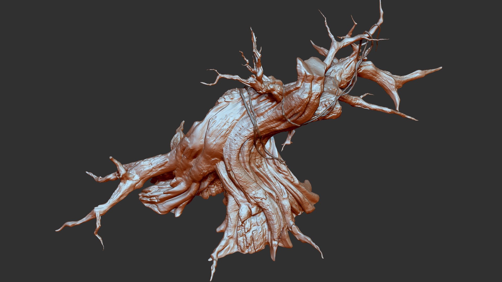 3D Tree Zbrush Sculpture Model - TurboSquid 2164559