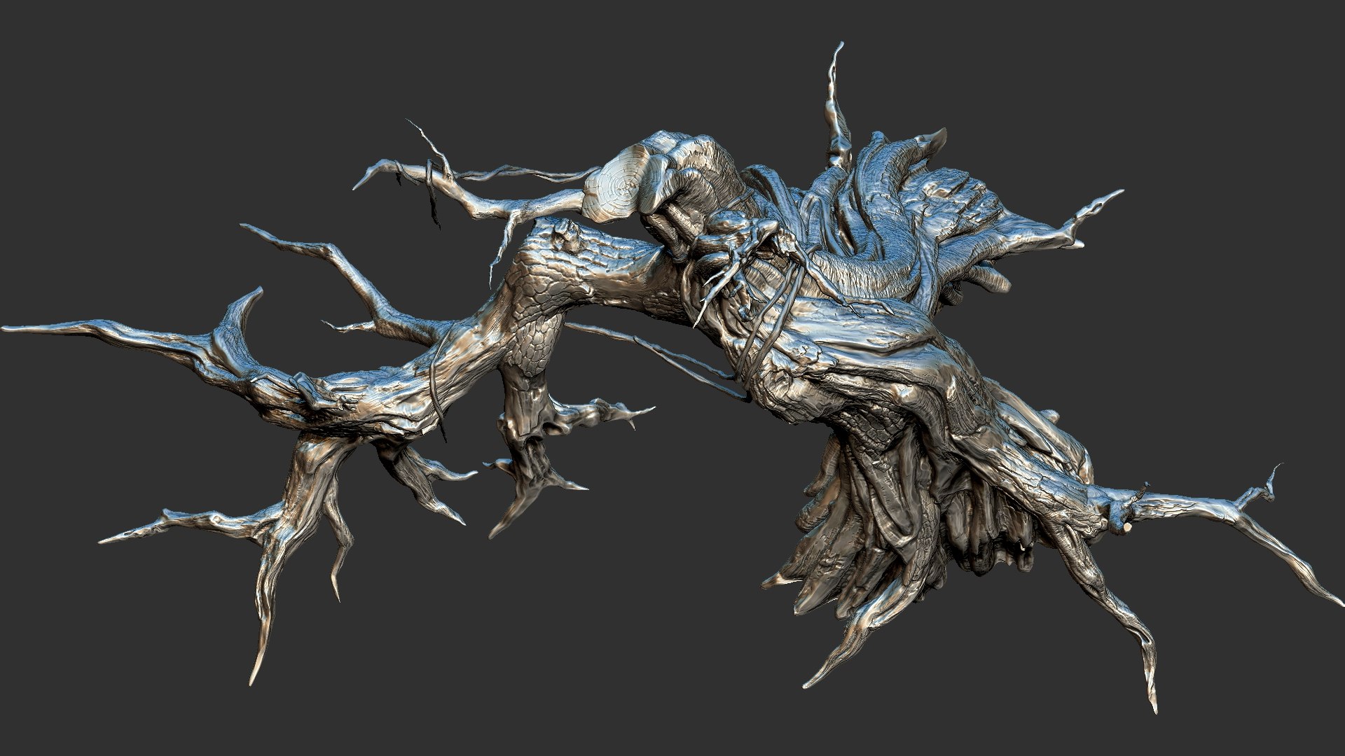 3D Tree Zbrush Sculpture Model - TurboSquid 2164559