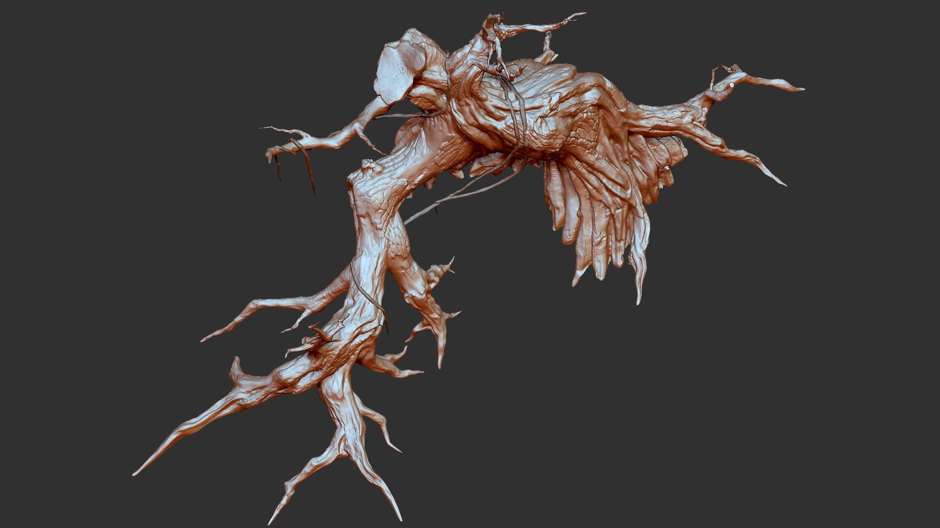 3D Tree Zbrush Sculpture Model - TurboSquid 2164559