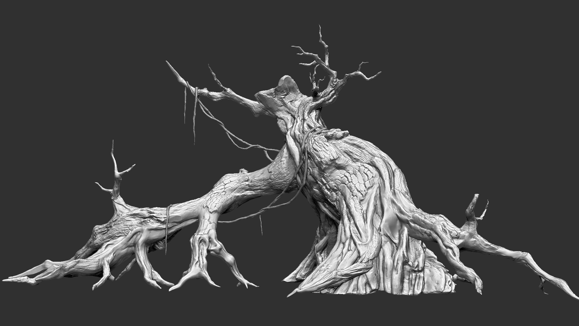 3D Tree Zbrush Sculpture Model - TurboSquid 2164559