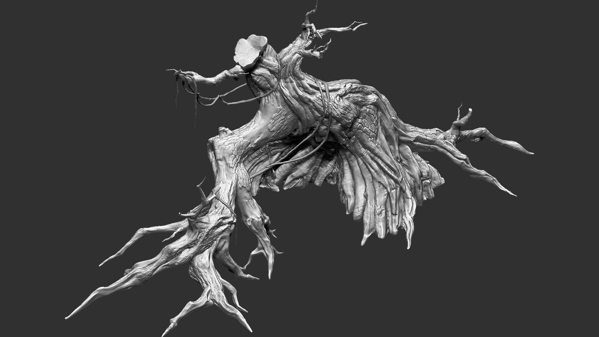 3D Tree Zbrush Sculpture Model - TurboSquid 2164559