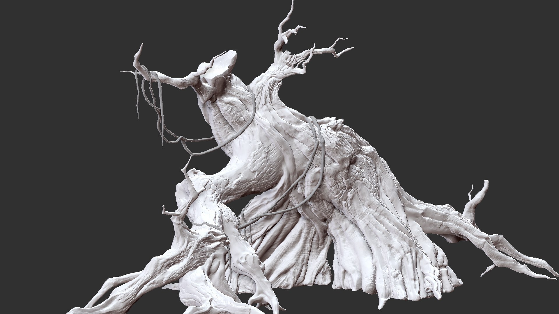3D Tree Zbrush Sculpture Model - TurboSquid 2164559