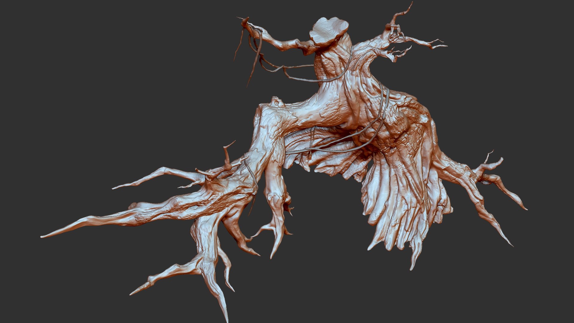 3D Tree Zbrush Sculpture Model - TurboSquid 2164559