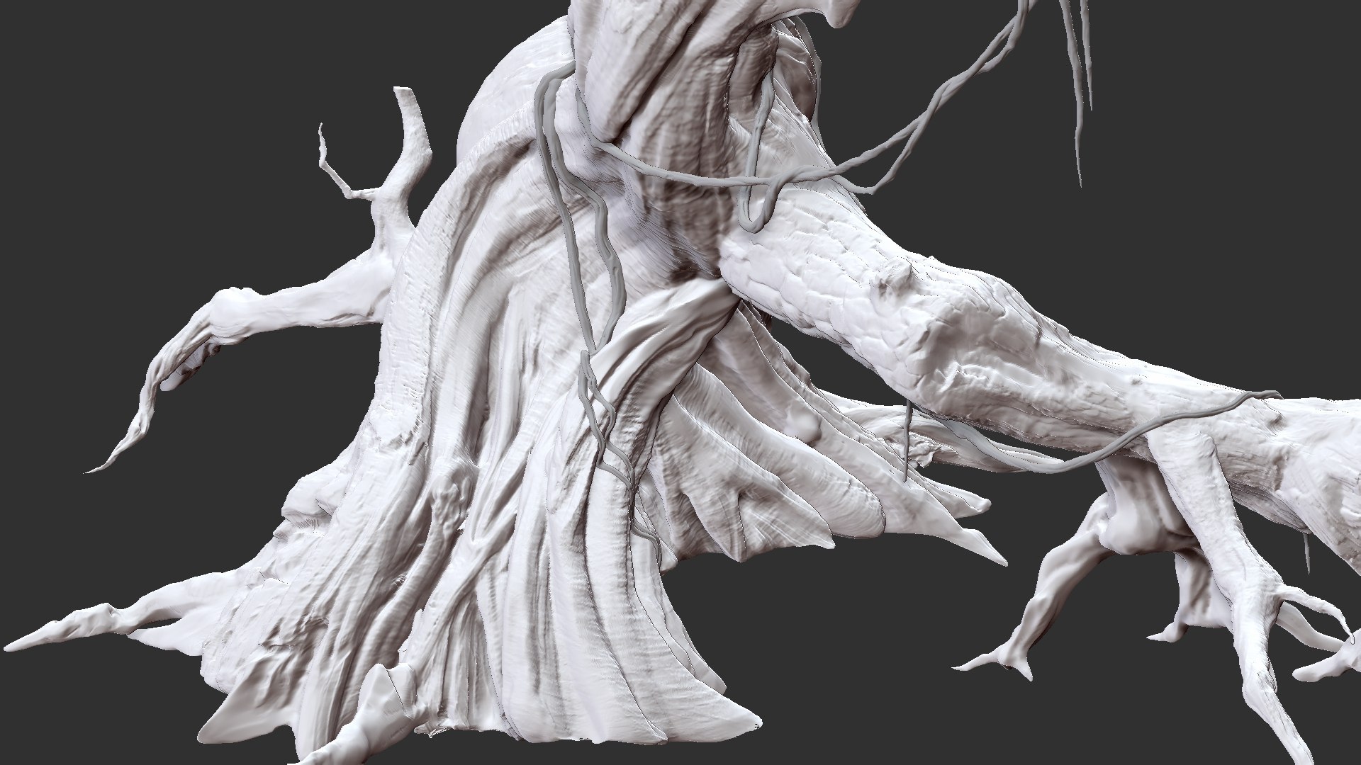 3D Tree Zbrush Sculpture Model - TurboSquid 2164559