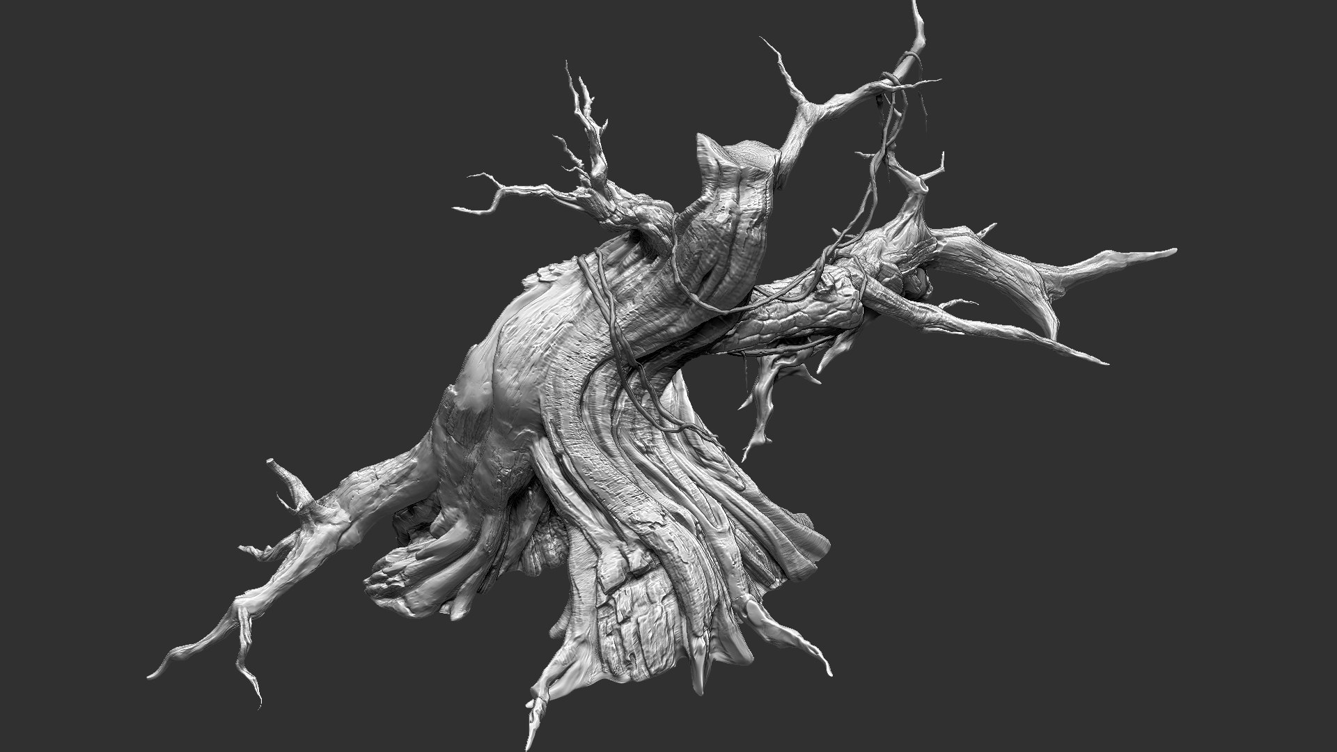 3D Tree zbrush sculpture model - TurboSquid 2164559
