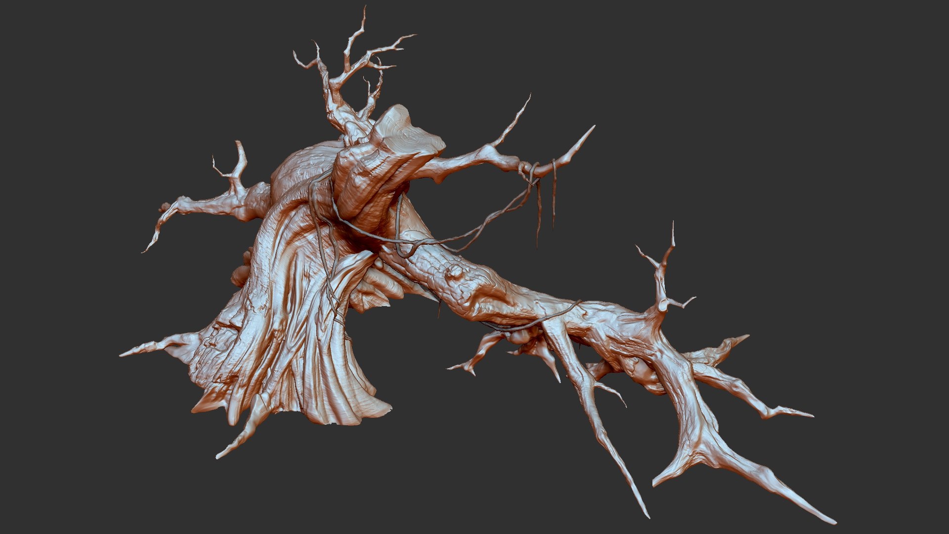 3D Tree Zbrush Sculpture Model - TurboSquid 2164559