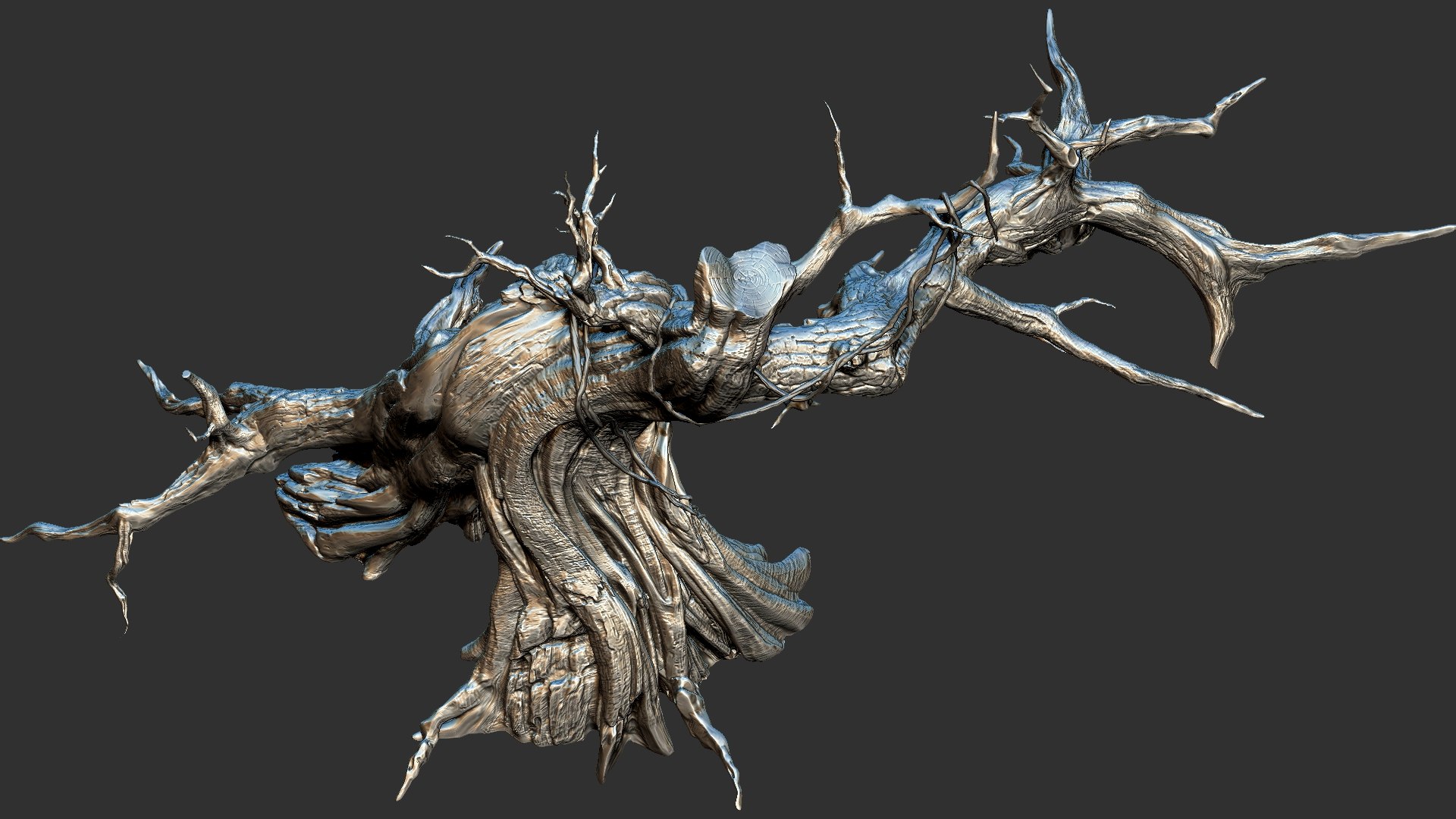 3D Tree Zbrush Sculpture Model - TurboSquid 2164559