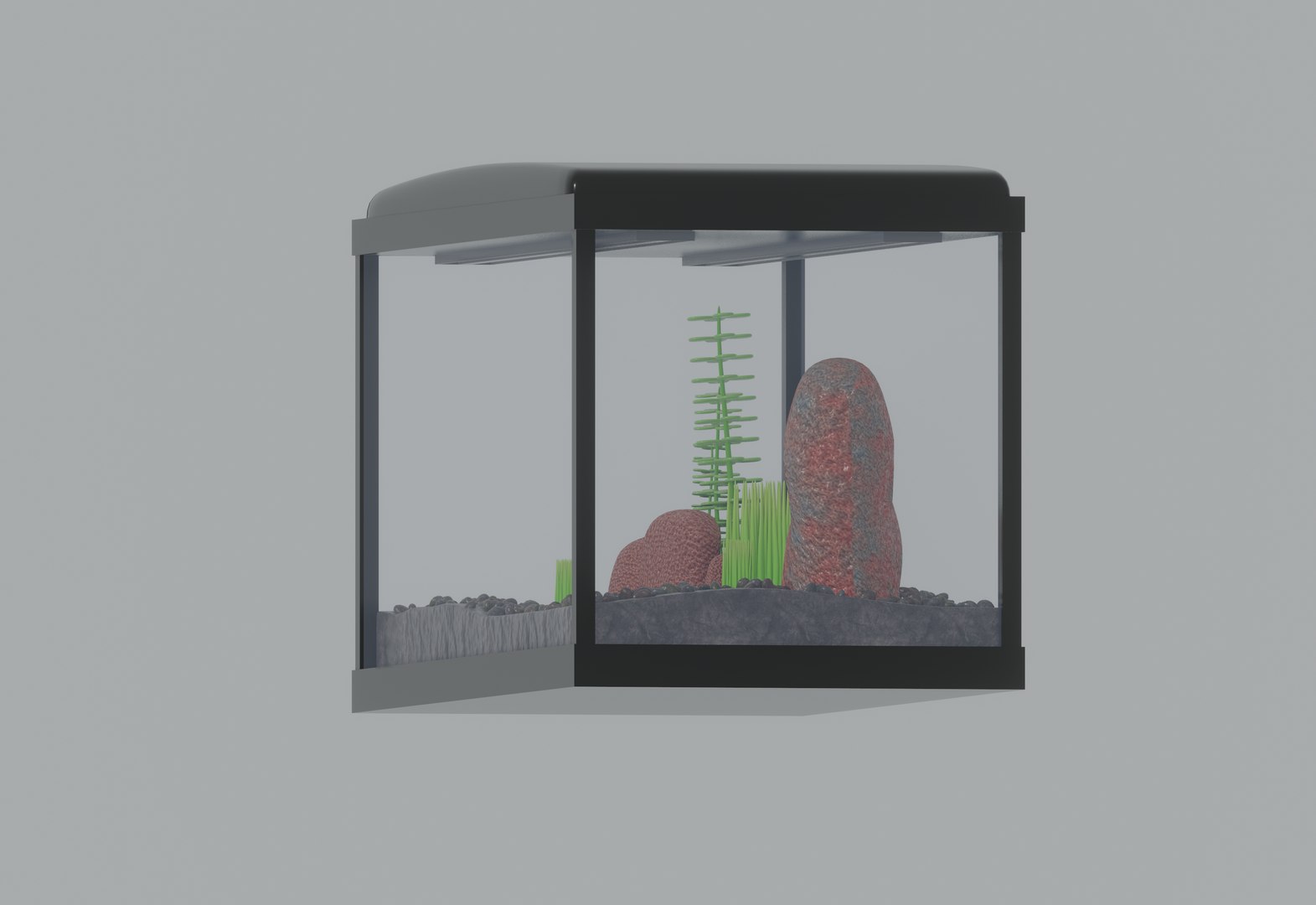 3D Model Aquarium Fish Tank - TurboSquid 2198433