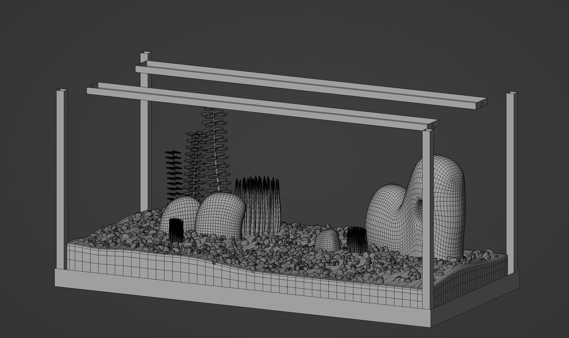 3D Model Aquarium Fish Tank - TurboSquid 2198433