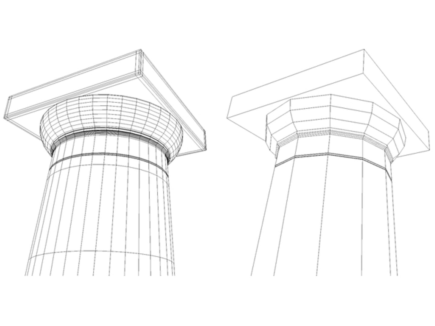 Roman Tuscan Order Vitruvius 3d Model