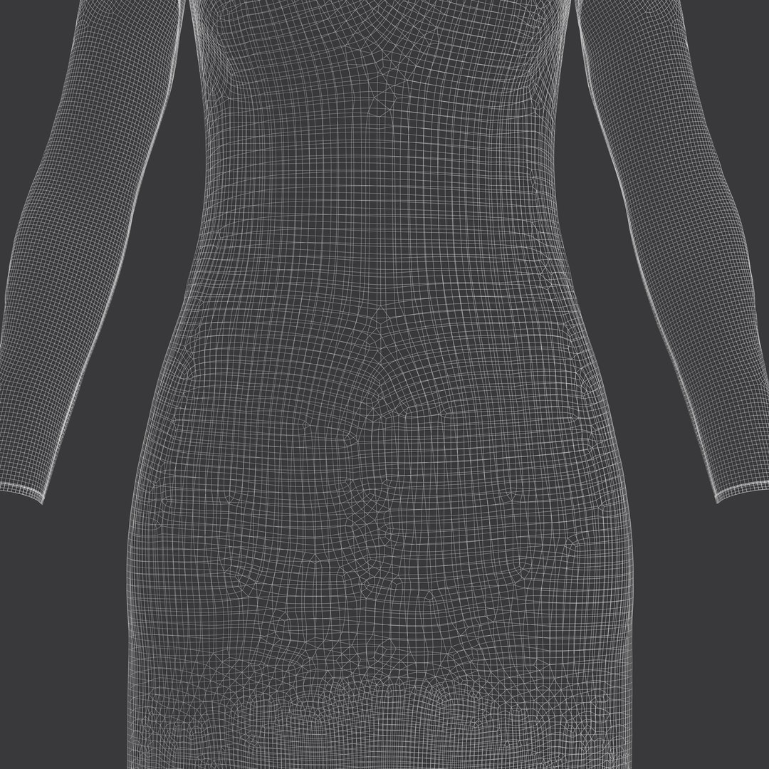 Mesh Dress 3D Model - TurboSquid 2242070