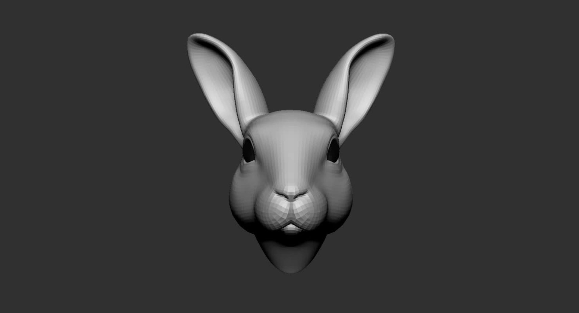 Rabbit Head Base Mesh Model - TurboSquid 1428115