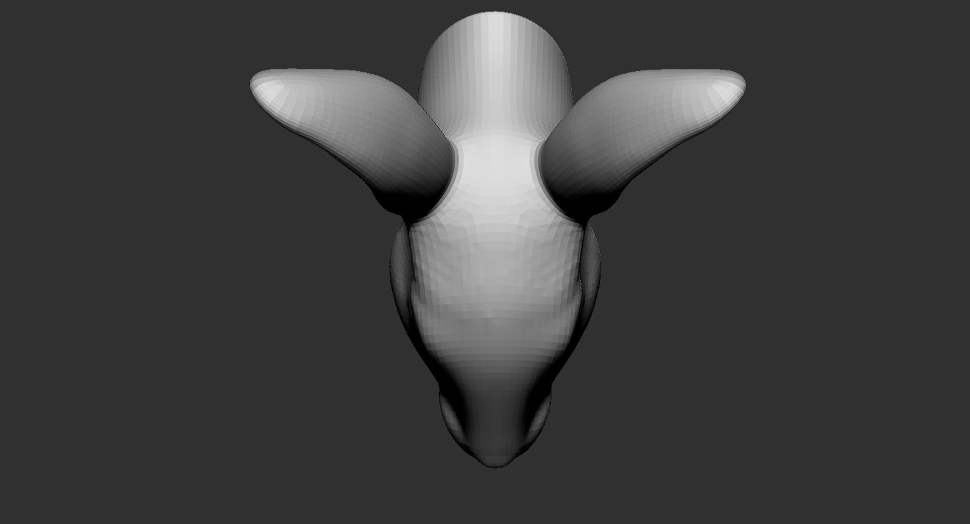 Rabbit Head Base Mesh Model - TurboSquid 1428115