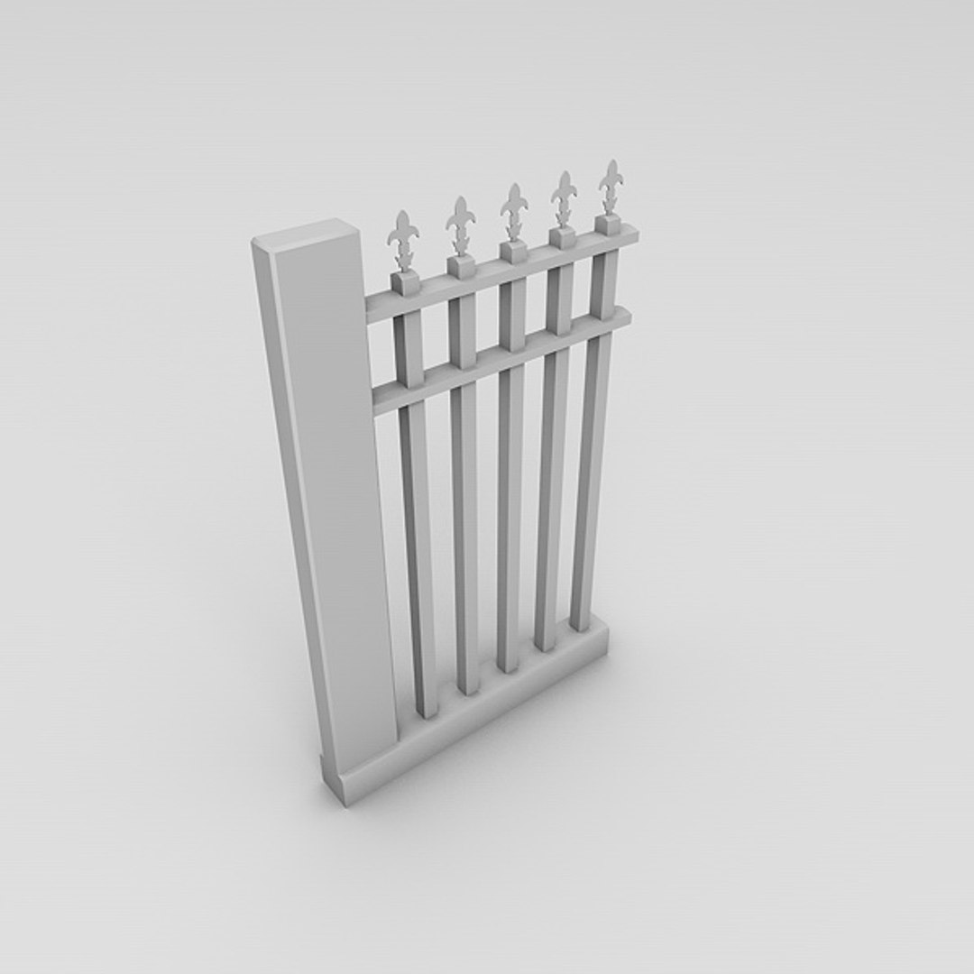 Dxf Metal Spear Fence