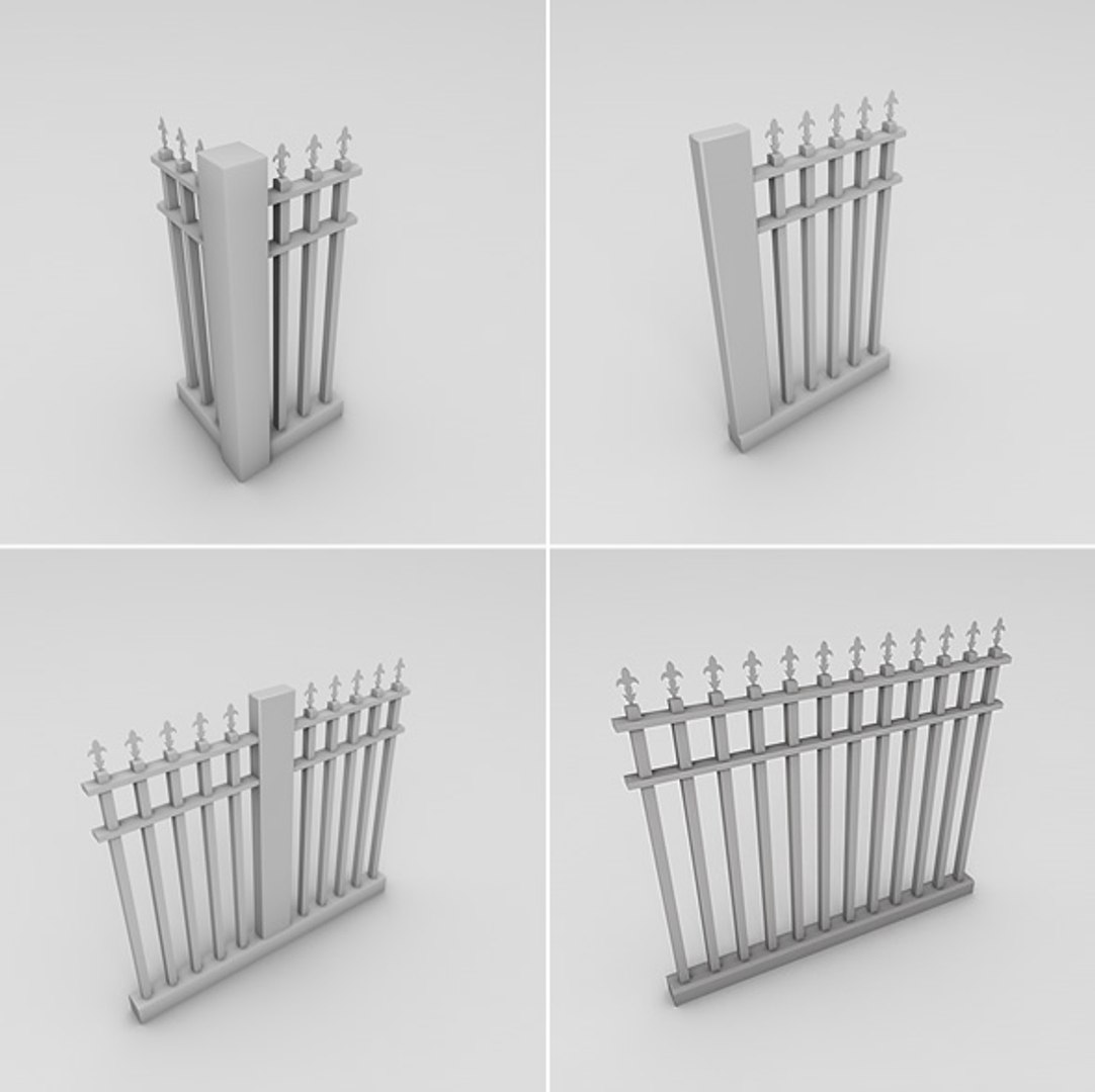 Dxf Metal Spear Fence