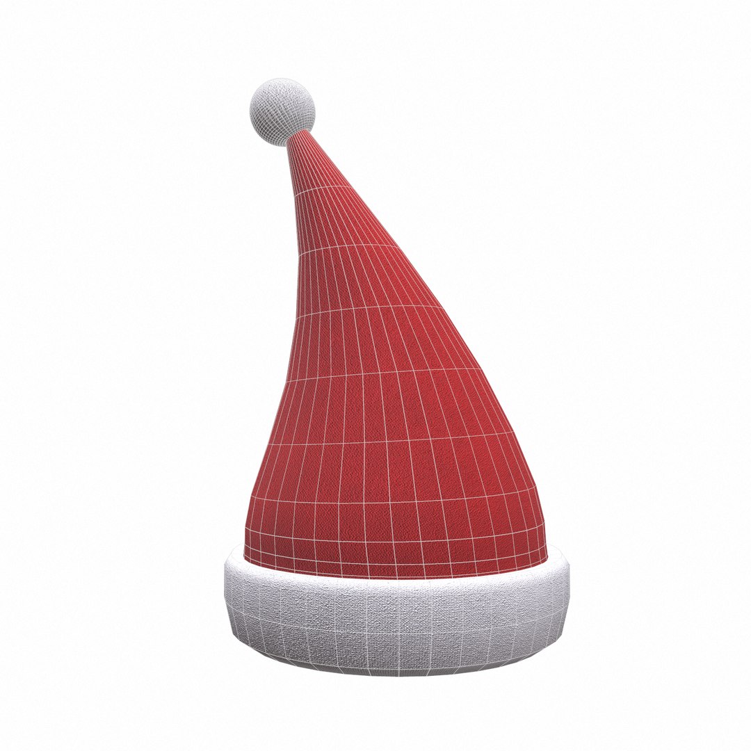 Christmas santa claus hat 3D model - TurboSquid 1666932