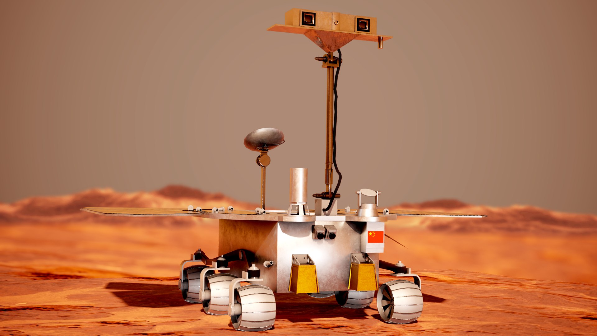 3D Model Tianwen-1 Mars Rover Zhurong - TurboSquid 1862663