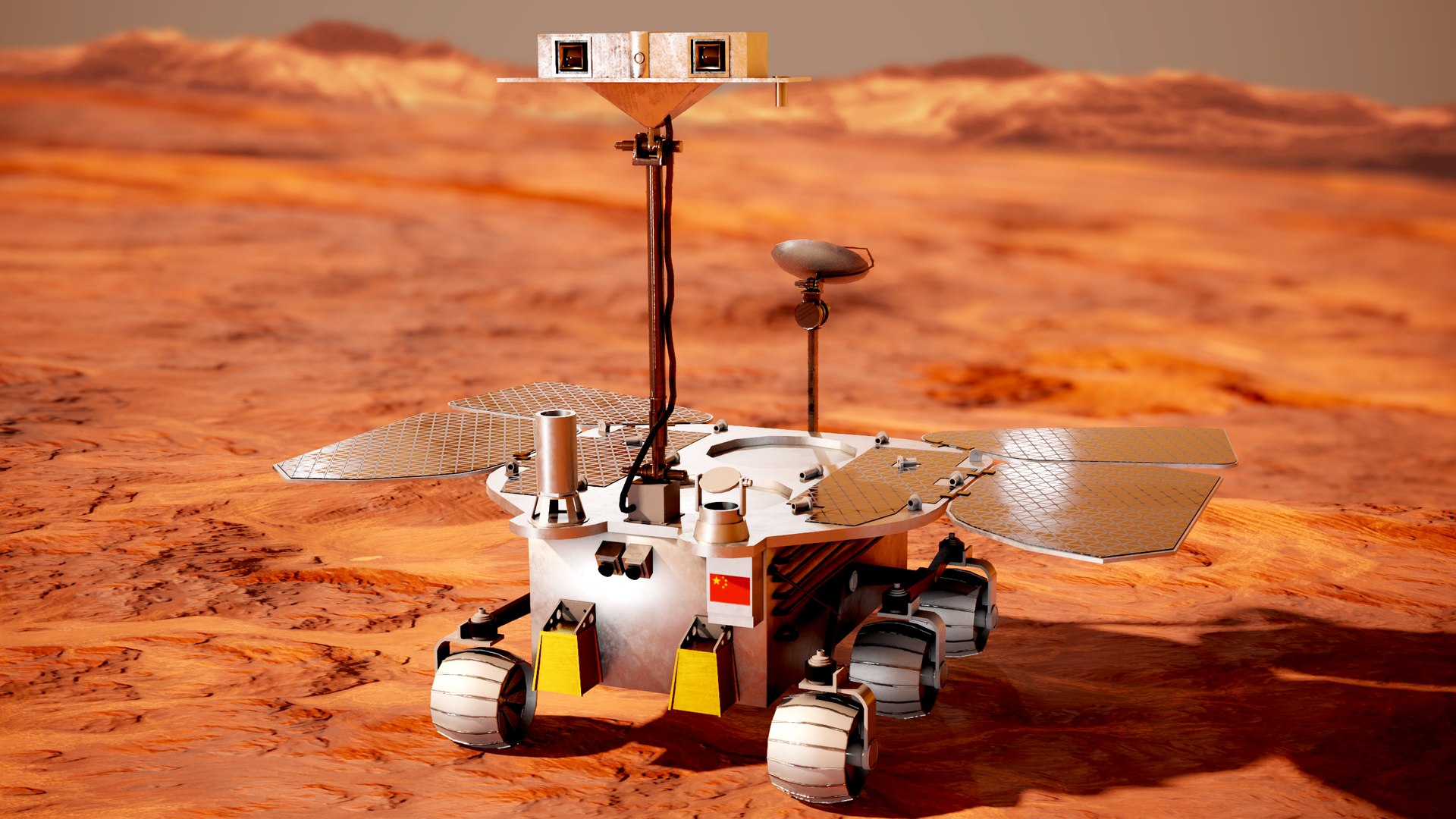 3D model Tianwen-1 Mars Rover Zhurong - TurboSquid 1862663