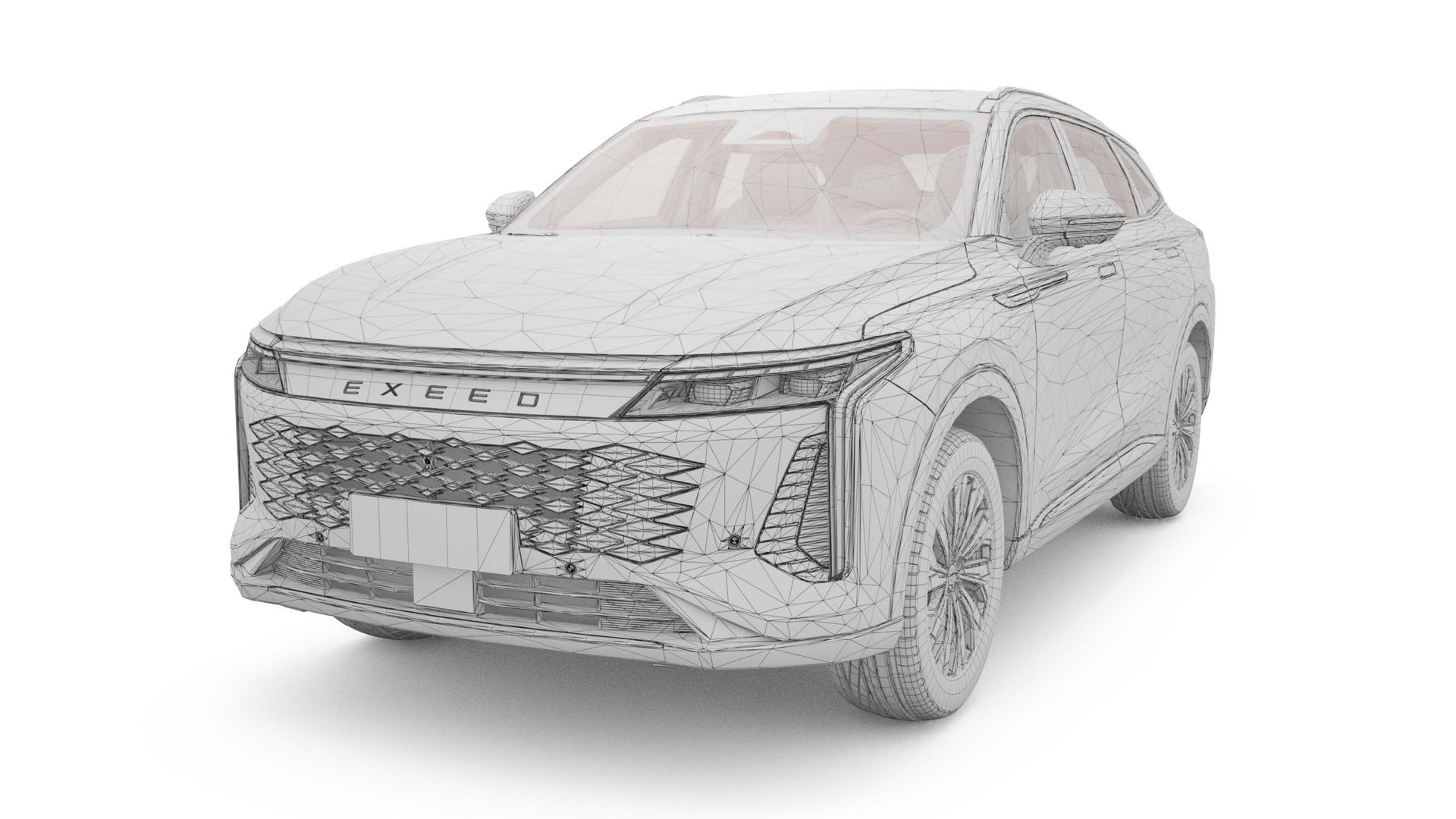 3D 2025 Chery Exeed RX With Interior - TurboSquid 2354804