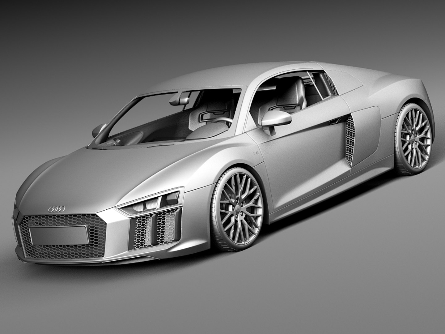 3d 2016 Audi R8 Model