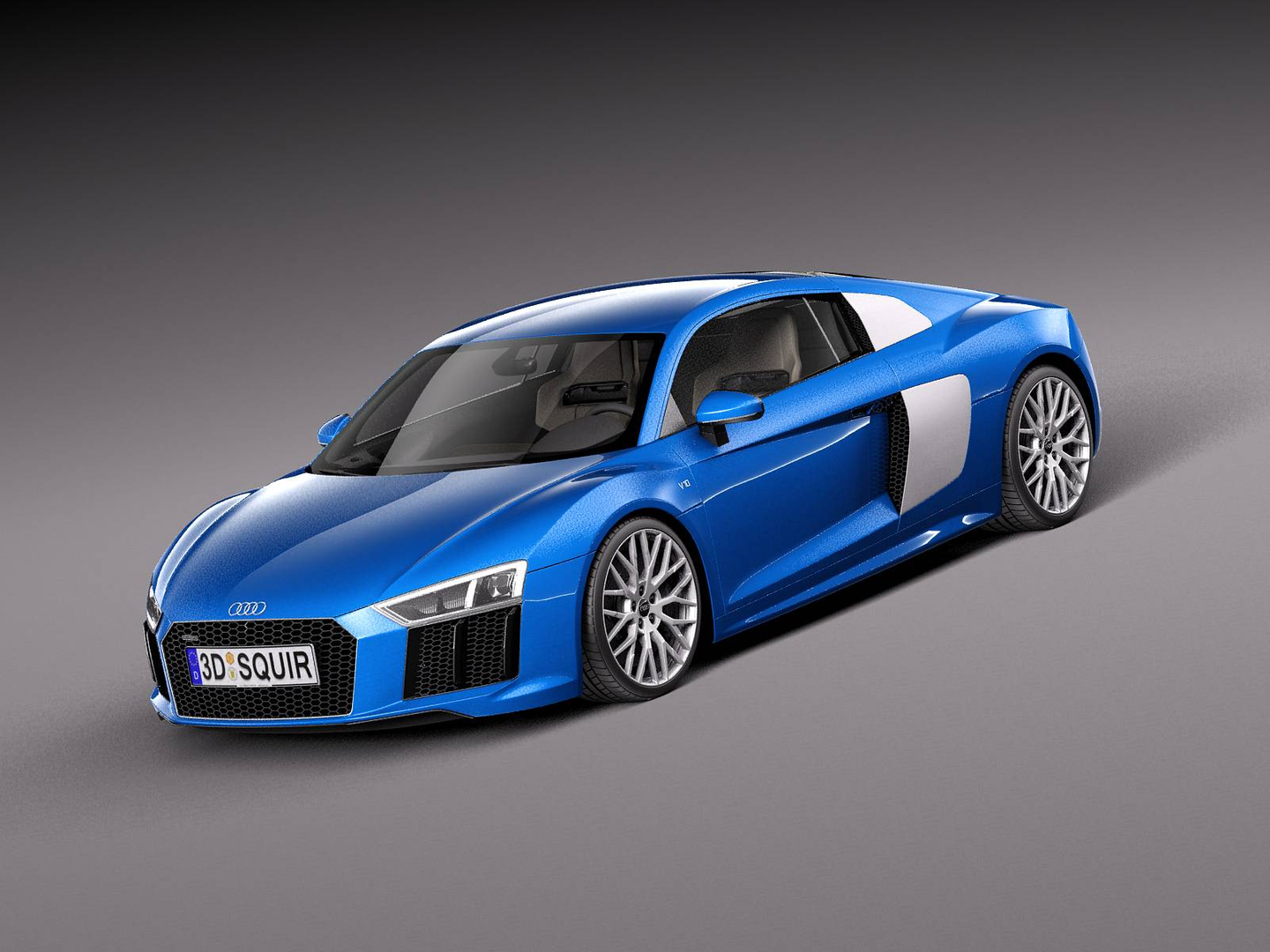 3d 2016 Audi R8 Model