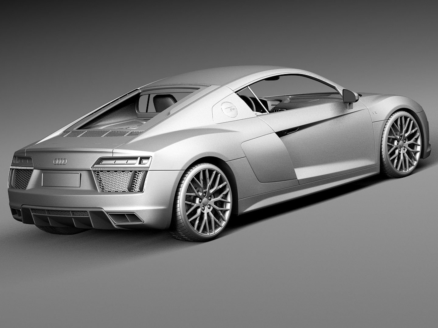 3d 2016 Audi R8 Model