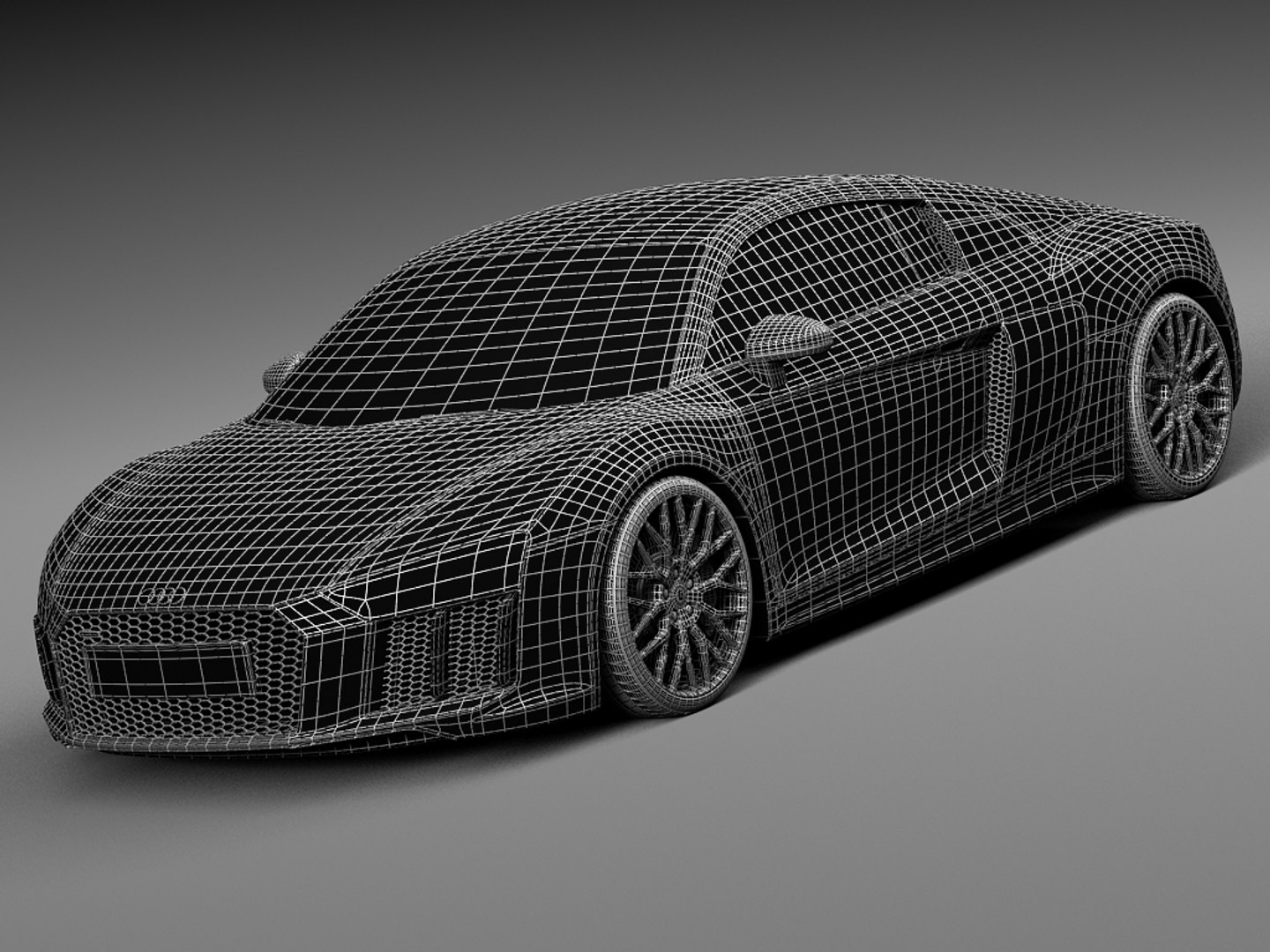 3d 2016 Audi R8 Model