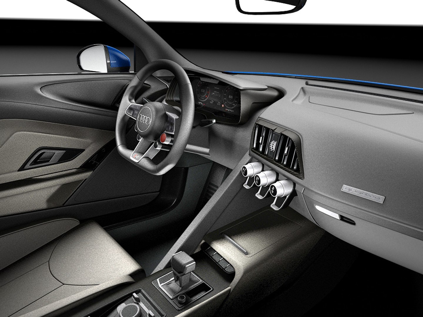 3d 2016 Audi R8 Model