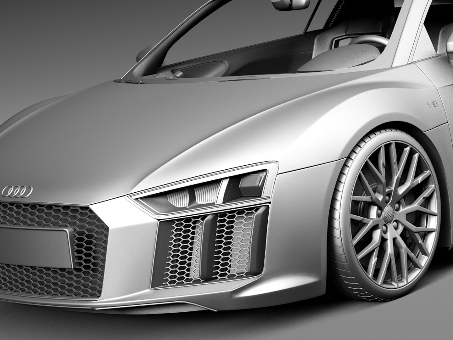 3d 2016 Audi R8 Model