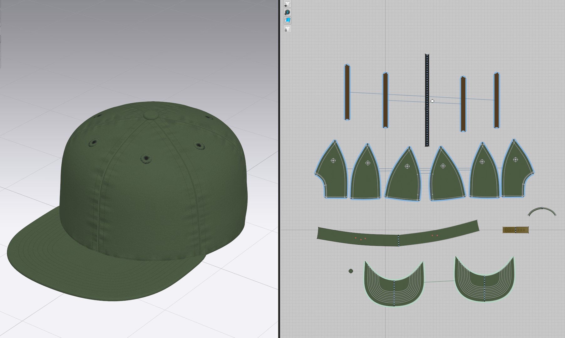 3D Baseball-Bill Hat - TurboSquid 2135403