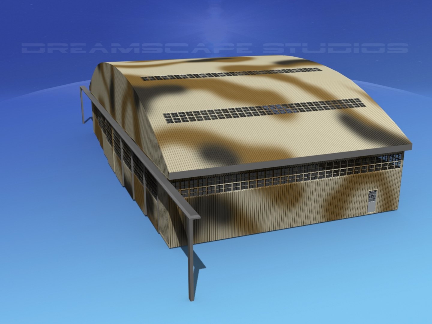 large commercial aircraft 3d model